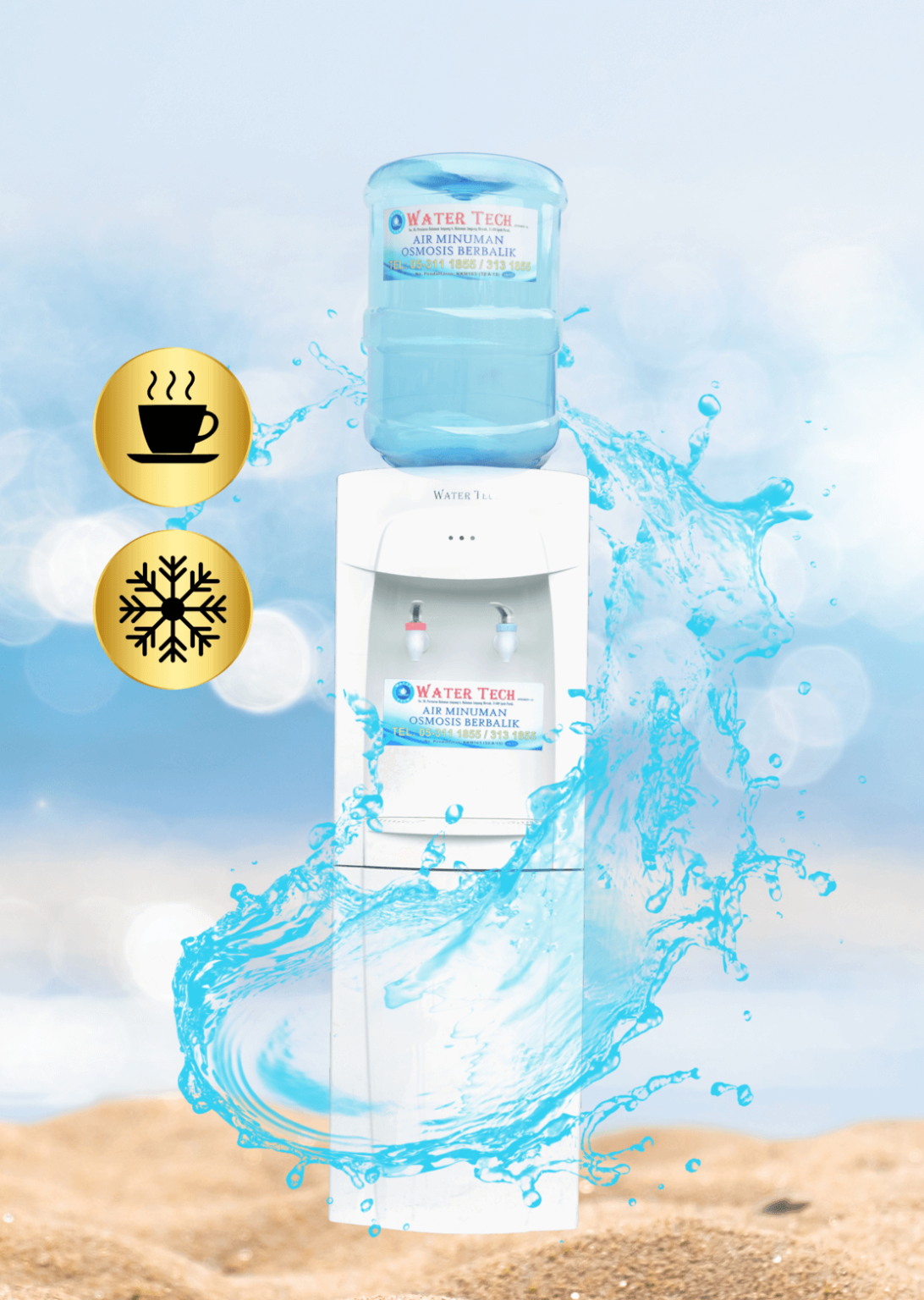 Hot & Cold Bottle Type Floorstand - Water Tech Enterprise
