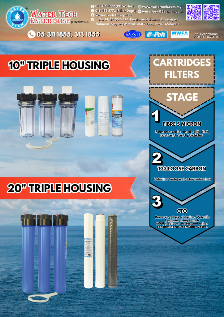 10'' & 20'' Triple Housing - Water Tech Enterprise